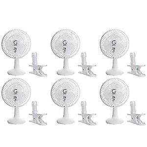 Genesis A1CLIPFANWHITE-6PK clip fan white, 6 inch, 6 Piece