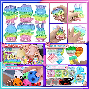 1000+ PCS Party Favors for Kids,Fidget Toys Pack,Christmas Stocking Stuffers,, Birthday Gift, Treasure Box,Goodie Bag Stuffers, Carnival Prizes, Pinata Filler Sensory Toy for Classrooom