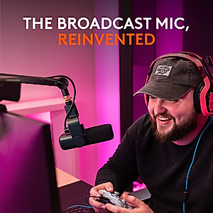 Logitech for Creators Blue Sona Active Dynamic XLR Broadcast Microphone for Streaming and Content Creation, ClearAmp Preamp, Dual-Diaphragm Capsule, Internal Shockmount - Graphite (Renewed)