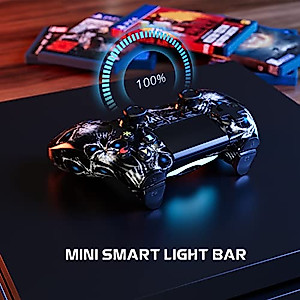 Wireless Controller for PS4, Controller for Sony PlayStation 4, Double Shock 6-Axis Motion Sensor, Sensitive Touch Pad, Built-in Speaker & Stereo Headphone Jack, Compatible with PlayStation 4/Pro/Slim