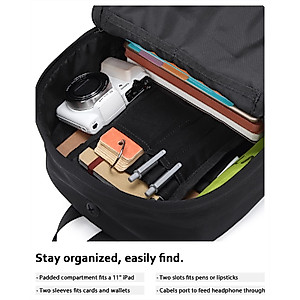 HotStyle SIMPLAY+ Mini Backpack Cute for Work Travel & Everyday, Black