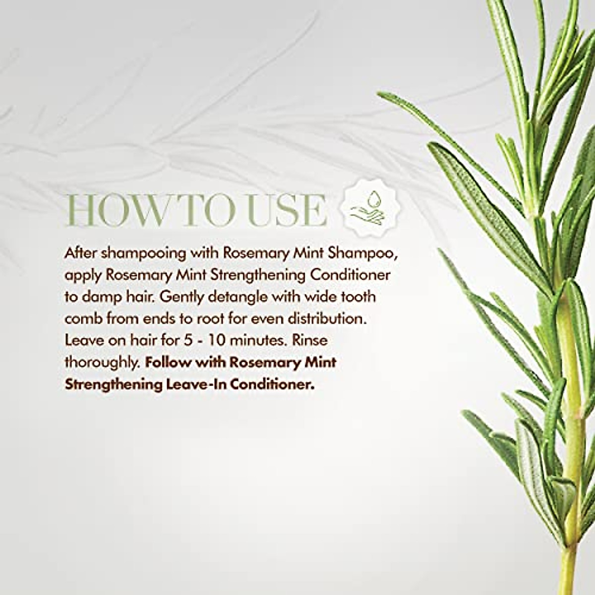 Mielle Organics Rosemary Mint Strengthening Shampoo and Conditioner Infused with Biotin