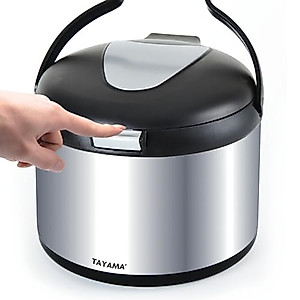 Tayama Stainless Steel Thermal Cooker,Black,7 Qt.,TXM-70CFZR