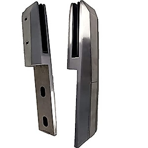 Ideal Glass Hardware Brushed Stainless Square Side to Surface Mount Spigot SS2205 for 38-12 Glass Tilt Lock, Mini Post for Glass Railing Side Mount