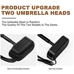 LEAGERA Mini Umbrella For Purse - UPF 50+ UV Blocker Sun Protection Umbrella, Small Micro Travel Parasol Design for Women,Yellow