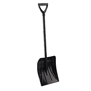 Snow Shovel for Driveway, Tini Portable Telescopic Compact Emergency Snow Shovel for Car, Heavy Duty Aluminum Alloy Snow Shovel - 90cm (Black)