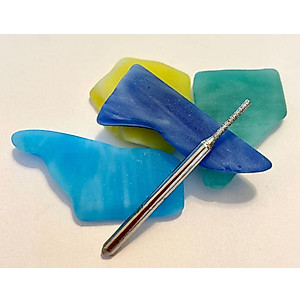 DrillGlass 1/16" Cylinder Drill Bits On A 1/8" Shank | Fits Your Rotary Tool Compatible with Dremel | Bag of 10, for Glass and Jewelry (11618RB)