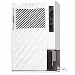 1200 SqFt Rotary Dehumidifier AEOCKY 10 Pint Dehumidifier for Bedroom with Drain Hose,Never Frost,Ultra Quiet Small Portable Desiccant Dehumidifiers for Basement, Home, Bathroom, RV