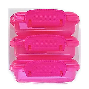 Mini Lock-Top Snack Containers set of 6 colors may vary
