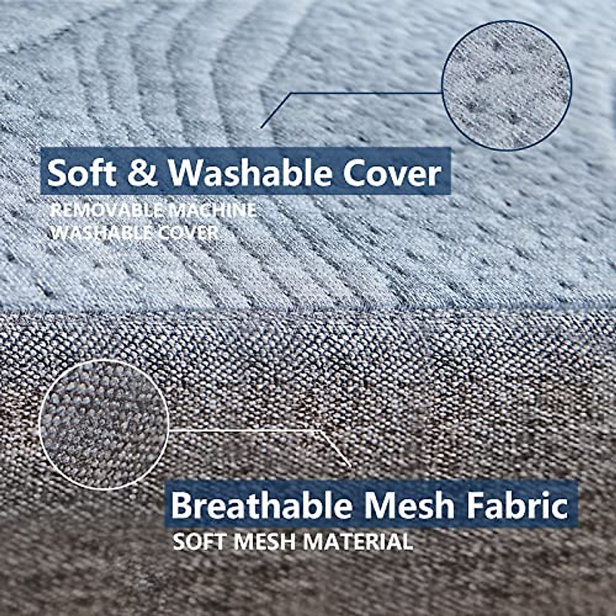 IYEE NATURE Tri Folding Mattress, 6 inch Twin XL Folding Memory Form Mattress Topper with Washable Cover, Fodable Mattress for Camping, Guest, Yoga - 78"x38"x6"