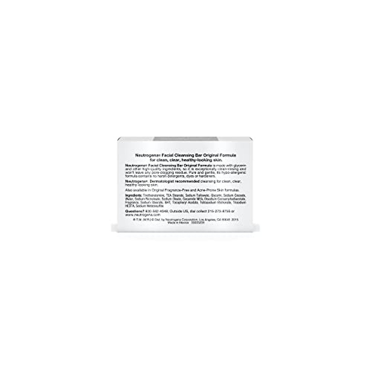 Neutrogena The Transparent Facial Bar Original Formula, 3.50 oz (Pack of 12)
