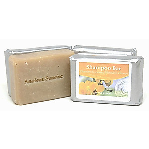 Ancient Sunrise Shampoo Bar- Chamomile, Cassia and Manadrin Orange - Conditions and adds shine to dull hair -soothes dry scalp