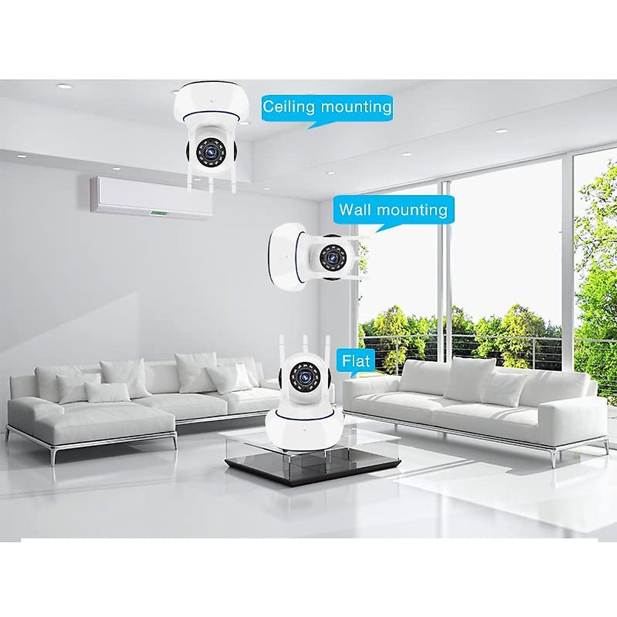 Assistive Technology Services WiFi IP Camera - Pan Tilt Daycare Caregiver Watch Live On Your Smartphone or PC