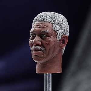 1/6 Scale Male Head Sculpt, European Man Long Neck Head Carved Old Version for 12inch Action Figure Body Doll (F)