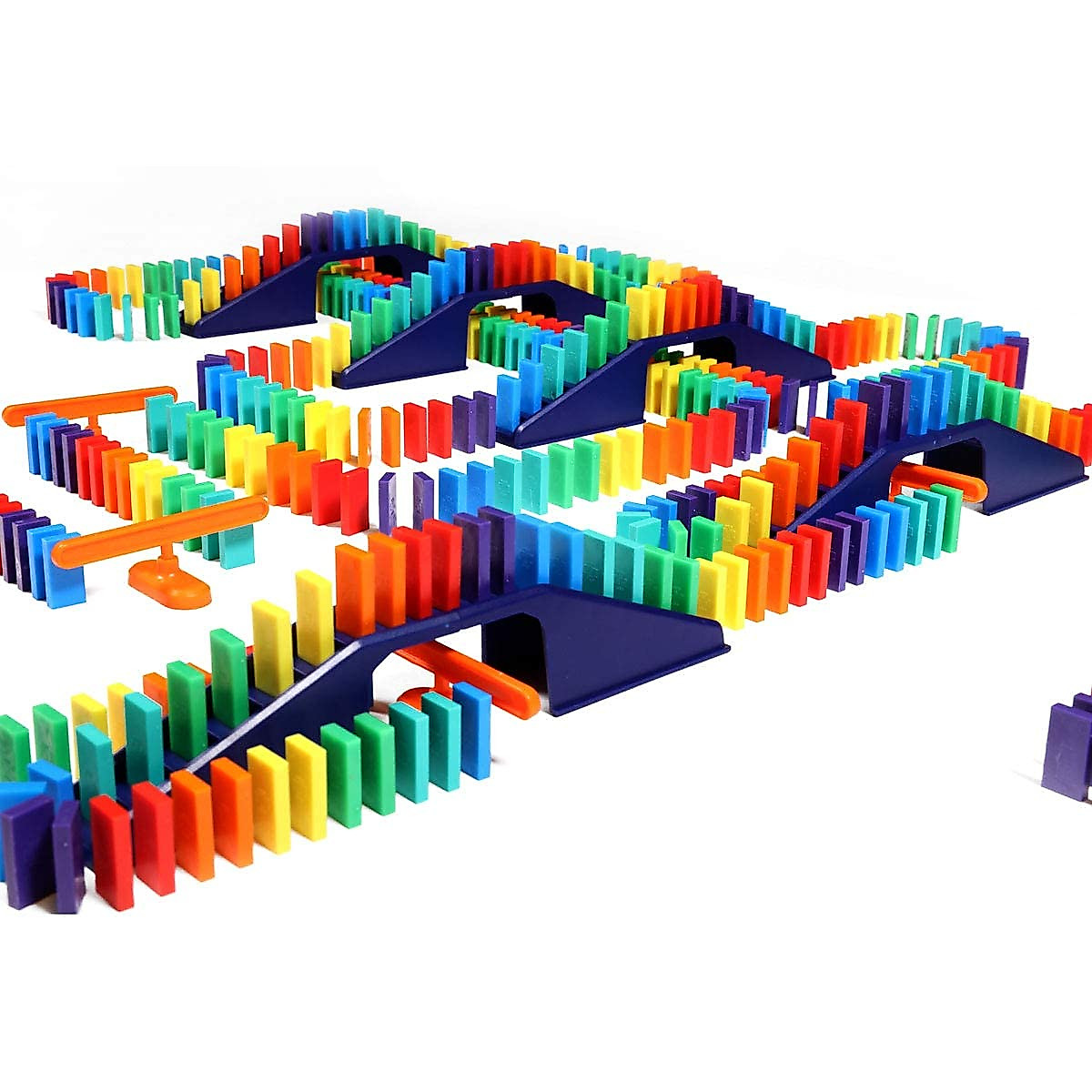 Bulk Dominoes Mini Domino Kit | Dominoes Set, STEM STEAM Small Toys, Family Games for Kids, Kids Toys and Games, Building, Toppling, Chain Reaction Sets (Master)