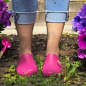 Sticky Women's Waterproof Garden Shoes (Petal Blush Pink, 9)