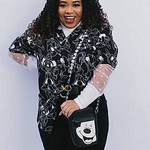 Buckle Down Disney Bag, Crossbody, Mickey Mouse Smiling, Vegan Leather