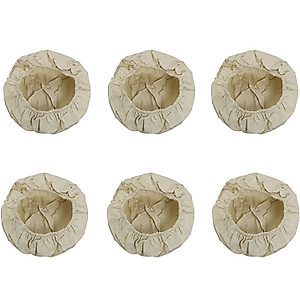 XGNG 6PCS Rattan Baking Dough Basket Cover Natural Rattan Banneton Proofing Cloth Round Bread Proofing Basket Cloth Liner