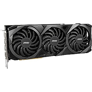 MSI Gaming GeForce RTX 3080 LHR 10GB GDRR6X 320-Bit HDMI/DP Nvlink Torx Fan 3 Ampere Architecture OC Graphics Card (Ventus 3X Plus)