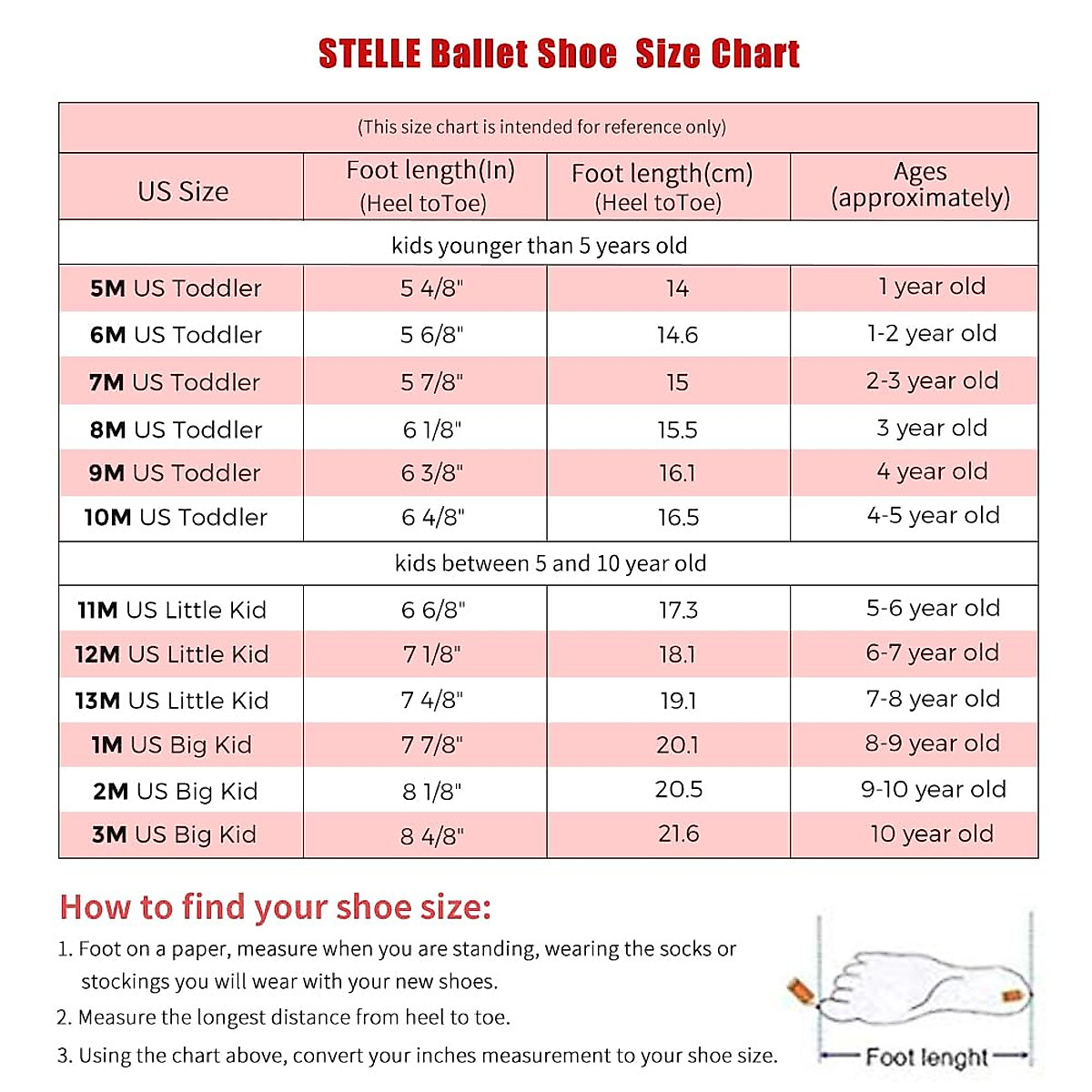 Stelle Girls Ballet Shoes Boys Toddler Soft Leather Dance Slippers for Toddler/Little Kid/Big Kid(Ballet Pink,9MT)