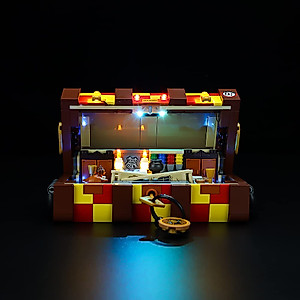 Kyglaring LED Lighting Kit Only Lights Set Designed for Lego Harry Potter Hogwarts Magical Trunk 76399 Model Building Kit - without Lego Set (Standard Version)