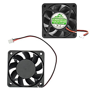 60mm by 60mm by 15mm 6015 12V DC 0.10A Ball Bearing Brushless Cooling Fan 2pin AV-F6015MB UL TUV