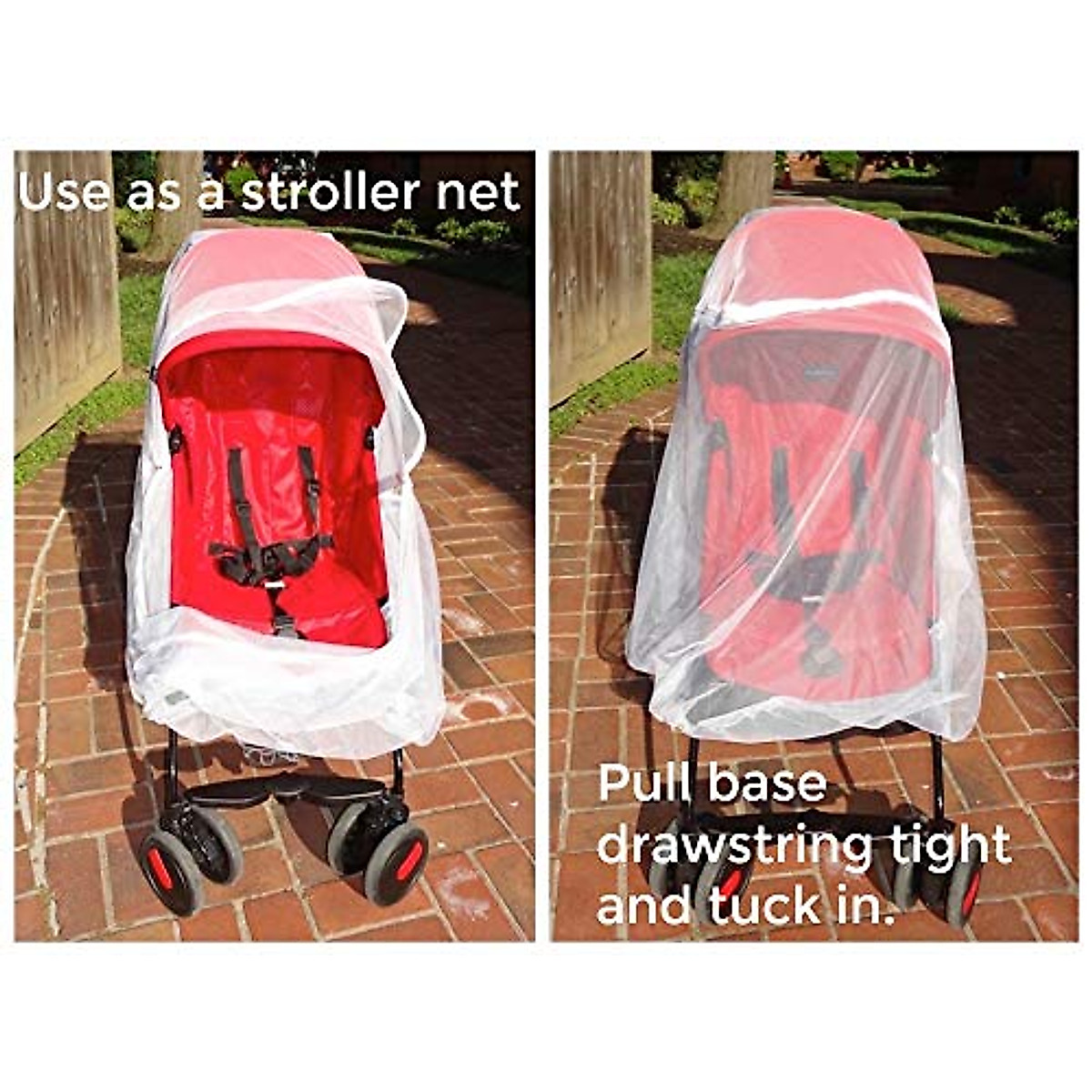 Baby Playpen Mosquito Net with Zippers, Premium Quality by Tedderfield, for Pack ‘n Play Playpens, Strollers, Easy Zip Access to Baby, Drawstring Base, Ideal Portable Bug Netting