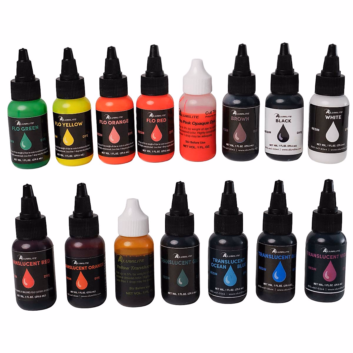 Alumilite Colorant Single Color Liquid Pigment Dye White