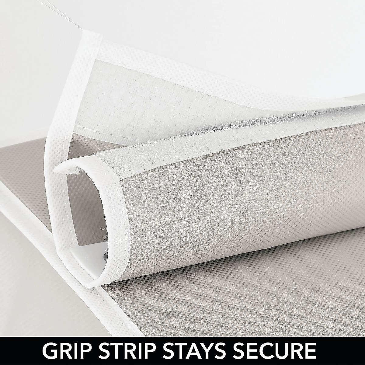 mDesign Long Fabric Hanging Organizer, Over Closet Rod Storage, 12 Shelves/Side Pockets for Nursery Bedroom Organization - Hold Clothes, Linens, Toys, Accessories - Jane Collection - Light Gray/White