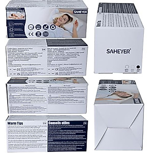 Cervical Pillow for Neck Pain Relief, 2-Way Adjustable Orthopedic Pillow with Cooling Case, Hollow Design Contour Memory Foam Neck Support Pillow for Side, Back and Stomach Sleepers - White