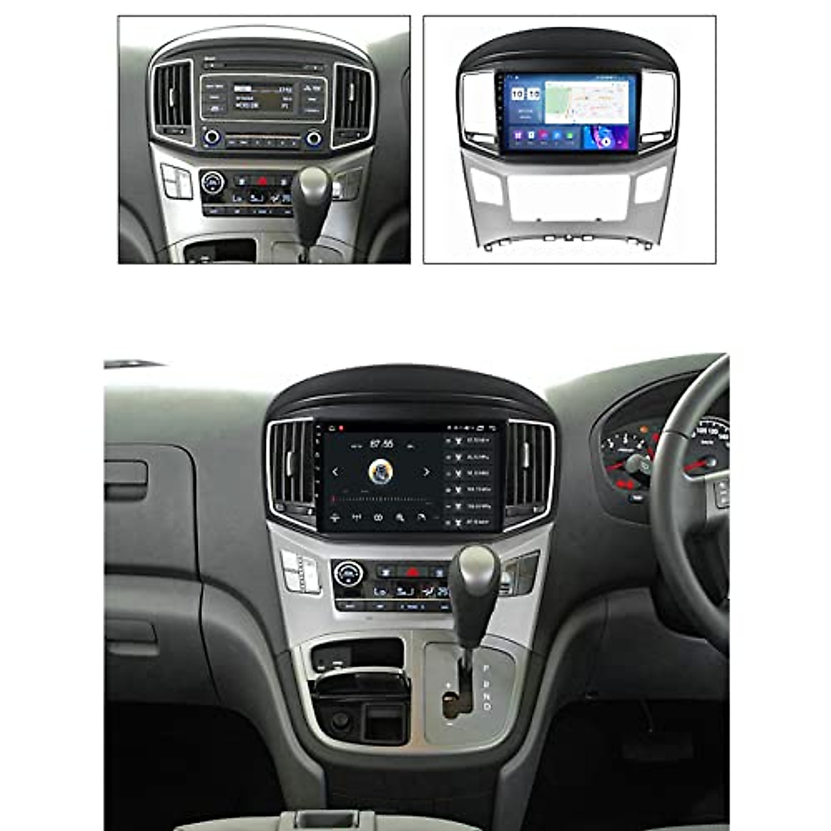 GGBLCS Car Radio 9 Inch Head Unit Touch Screen 1280x720 for Hyundai H1 2017-2018 Support GPS Navigation SWC UBS AM FM RDS + Backup Camera,M100s4core1+16