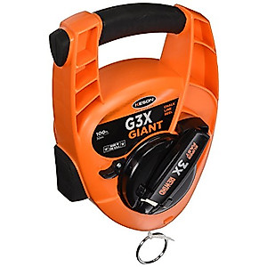 Keson G3X Giant Chalk Line with High Speed Rewind, 12 oz Capacity, 100 ft String "Packaging may vary"