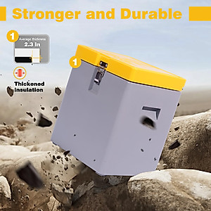 ICECON 30 Liter Dry Ice Storage Insulated Container Chest,27QT, 1 CU FT