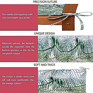 RUFXIEZW Outdoor Swing Seat Cushions with Backrest, 2-3 Seater Washable Seat Cushion Bench Cushions Waterproof Non-Slip Garden Recliner Cushionspatio Sofa Pad (Flower Color 2 59.06in*39.37in)