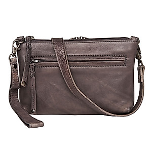Lady Conceal Concealed Carry Locking Crossbody Amelia for an Extra-Small Framed Handgun (Gray)