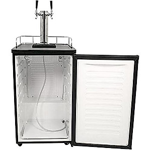 EdgeStar KC2000SSTWIN Full Size Stainless Steel Dual Tap Kegerator & Draft Beer Dispenser - Stainless Steel