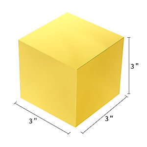 DOYIDE 50 Pack Small Gift Boxes, 3x3x3 Favor Boxes Gold Paper Gift Boxes with Lids for Presents, Crafting, Cupcake Boxes, Gifts, Candy Boxes for Wedding Party Bridal Shower Baby Shower Favors