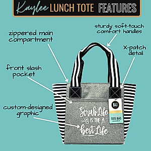 Brooke & Jess Designs Nurse Bags for Work - Insulated Nurse Bag, Medic Tote, Clinic Bag for Nursing, CNA Bags, RN Bags, RN Tote, Nurse Gifts for Women, Graduation