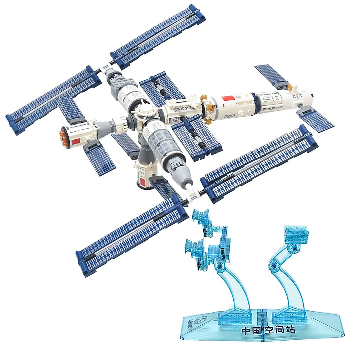 EDGKODK City International Space Station Building Toys, CNSA Tian Gong Universe Space Building Set Party Favors for Boys 8-14 (Compatible with Lego)