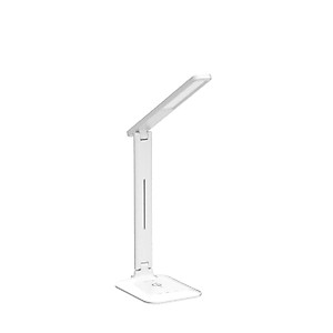 OttLite Charge Up LED Desk Lamp with Wireless Qi Charging & USB Charging Port, with ClearSun LED Technology - Adjustable Neck, 3 Color Temperature Modes, Reduces Eyestrain - Travel-Friendly Task Lamp