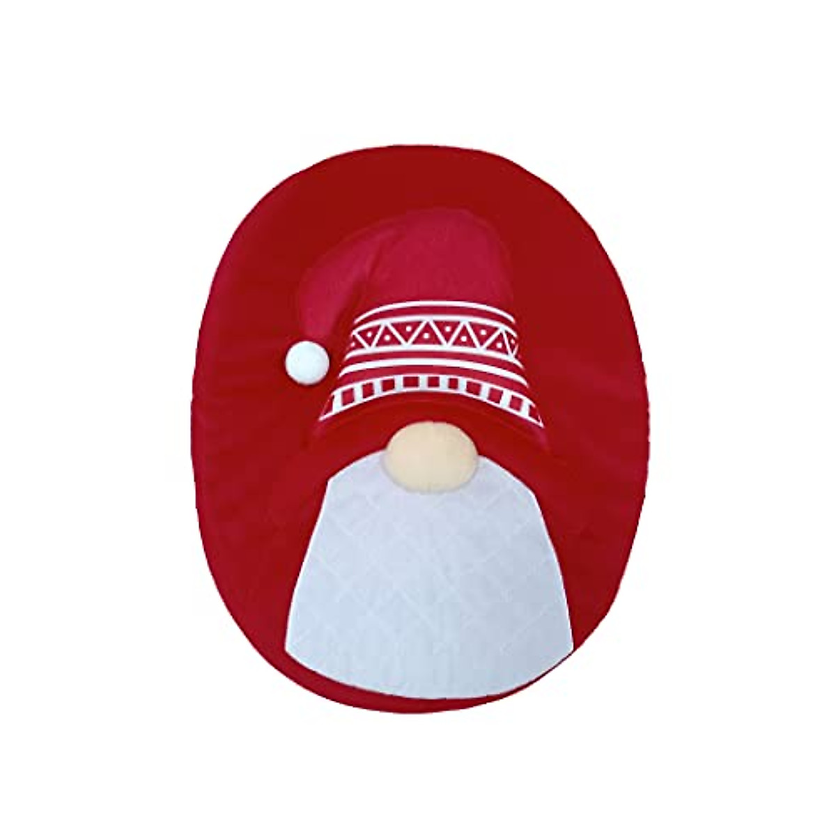 Indecor Home 15-Piece Christmas Holiday Bathroom Decoration Accessory Set | Bath Rug/Mat | Toilet Lid Topper | Shower Curtain | 12 Hooks | 5 Styles to Choose from (Gnome)