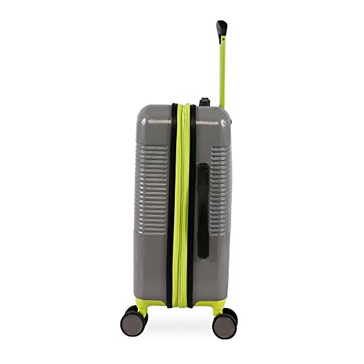 Hurley Looper Hardside Spinner Luggage, Light Grey Neon, Carry-On 21-Inch