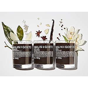 Malin + Goetz Leather Candle – Artisanal Leather Goods Aroma Fragrance, Natural Wax Blend, Modern & Traditional Scent, Vegan & Cruelty Free, Cotton Wick, Lasts 60 Hours