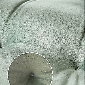 Scceatti Seat Cushions with Ties 2 in 1 Thick Outdoor Cushions for Chairs Square Seat Cushion Lumbar Cushion Backrest Integrated Office Seat Cushion for Office Dining Home Kitchen Garden Patio