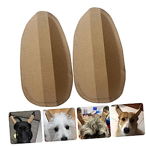BESPORTBLE 2 Pairs Ear Patch Puppy Dog Ear Cleaner Dog Posting Kit Safety Dog Ear Support Doberman Dog Ear Posting Supplies Ear Forms for Dogs Large Dog Ear Correction Accessory Milk