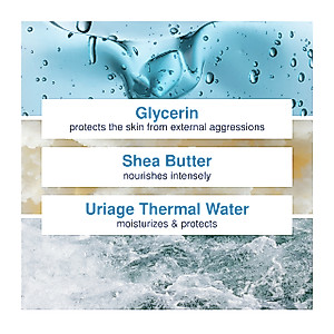 Uriage Xemose Cleansing Soothing Oil | Face & Body Daily Cleanser that Brings Instant & Long-Lasting Comfort to Very Dry Skin. With Glycerin & Ceramides | Soap-free, Fragrance-Free, 17 FlOz