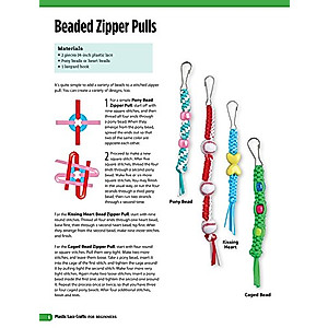 Plastic Lace Crafts for Beginners: Groovy Gimp, Super Scoubidou, and Beast Boondoggle (Design Originals) Master the Essential Techniques of Lacing 4-Strand & 6-Strand Key Chains, Bracelets, & More