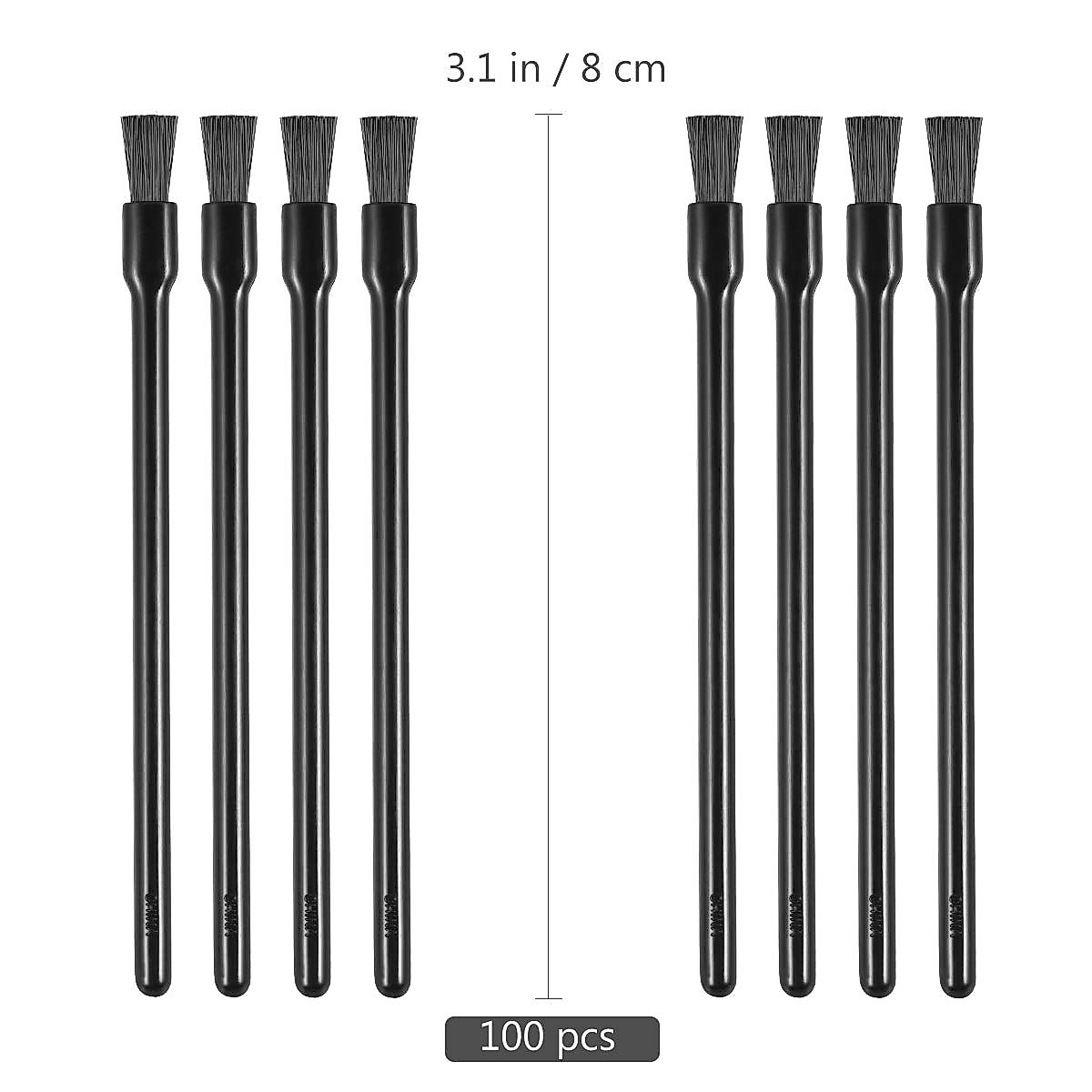 100PCS Disposable Lip Brush Applicator Disposable Lip Gloss Brushes Lipstick Wands Applicator Flat Brush Makeup Cosmetic Tools