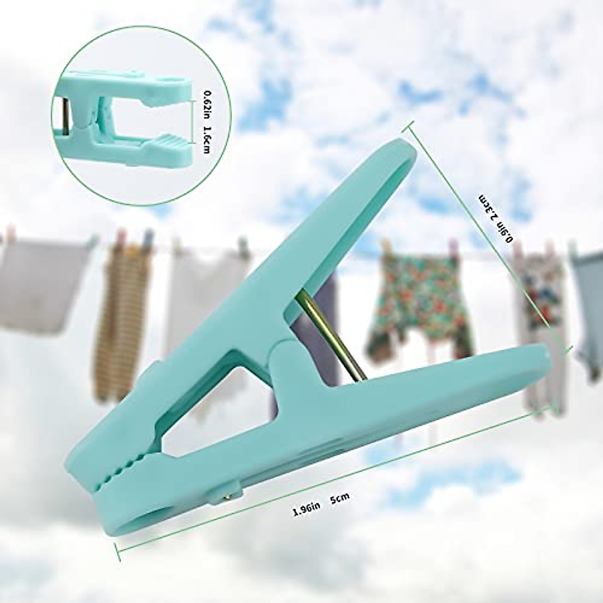 56 PCS Clothespins Plastic Colorful Small Clips, 8 Bright Colors Clothes Drying Line Pegs Mini Clothes Pins Clothesline Crafts Photos Paper Picture Towel Clips Clothes Pin （8 Colors）