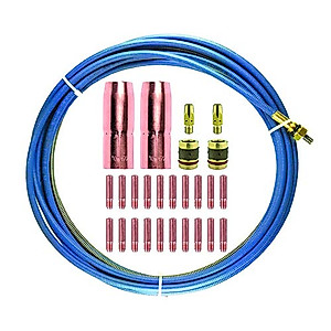 MIG Gun Kit Fits Miller M-25/M-40 200-400 amp Tip-Nozzle 169-726-Adapter-Diffuser-Liner (.035" KIT)